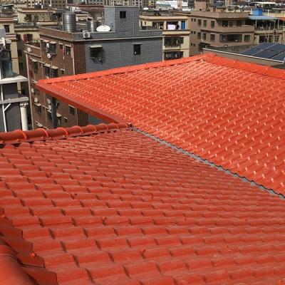 Cina ODM ASA Synthetic Resin Roof Tile ignifugo Grey Colour in vendita