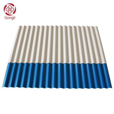Cina Lightweight upvc plastic trapezoidal  roof sheet rain protection UPVC roof tile in vendita