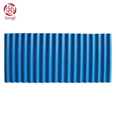 Cina Lightweight upvc plastic trapezoidal  roof sheet rain protection UPVC roof tile in vendita