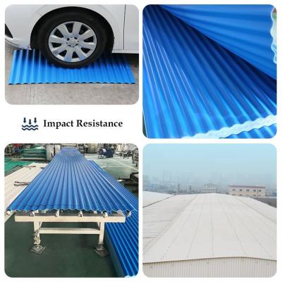 Cina Excellent weather resistant performance pvc roofing sheet corrugated pvctile roof panel in vendita