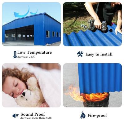Cina Light weight plastic weather resistant performance pvc trapezoid roof shingles sheet in vendita