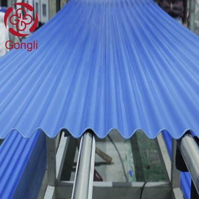 Cina Certificazione di plastica ondulata verde del CE dello strato del tetto di mattonelle delle ville UPVC in vendita