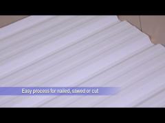 Medium Circular UPVC Roofing Sheet 930mm Synthetic Resin Roof Tile
