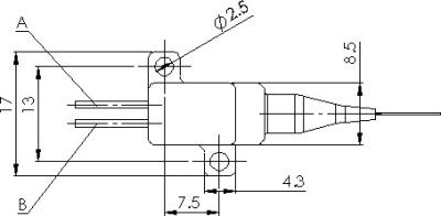 Cina Modulo non raffreddato 785nm 2W della pompa del diodo laser della fibra mista in vendita
