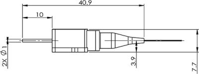 Cina Modulo non raffreddato 785nm 2W della pompa del diodo laser della fibra mista in vendita