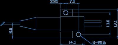 China Diodo láser M9XX±10-10-F105/22-R2 acoplado fibra à venda
