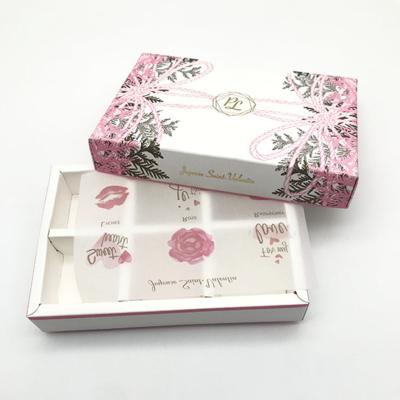 China Custom High Quality OEM 6PCS Kraft Paper Divider Insert Cookie Biscuits Packing Kraft Paper Box for sale
