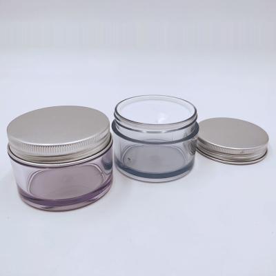 China Hot Selling 50g Custom Color Empty Plastic Cream Jar for Skincare for sale