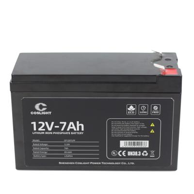 Cina Batteria al piombo delle batterie al litio 12v 7ah di Coslight Lifepo4 degli elettrodomestici in vendita