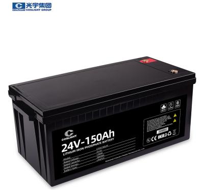 Caja de batería de Marine Lifepo 4 24v 150ah para la nave que acampa del barco rv