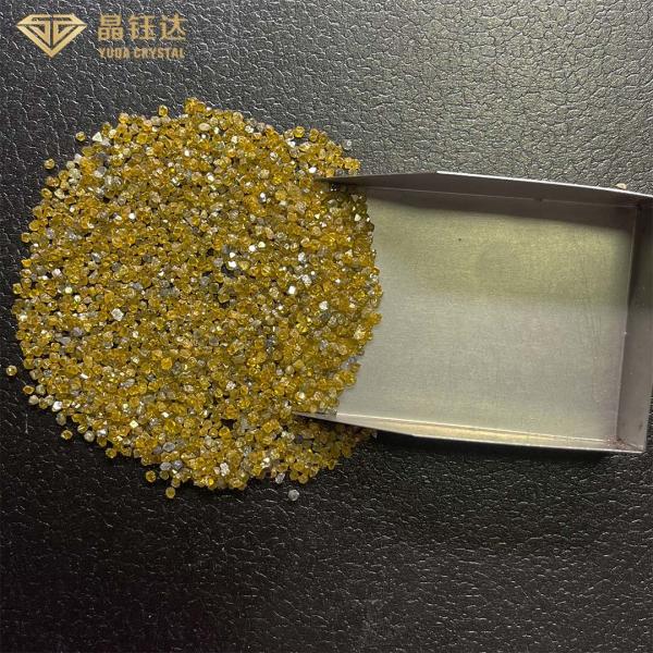 1.0mm To 4.0mm HPHT Monocrystalline Diamonds Yellow High Pressure High Temperature
