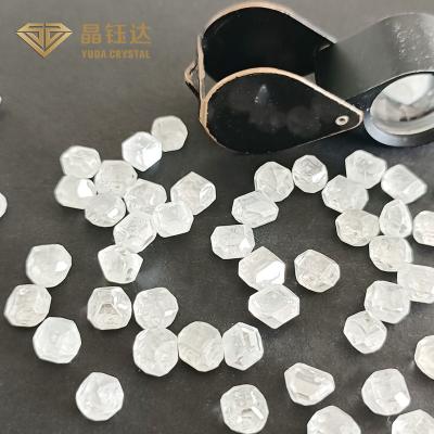 China Big Size1-1.5 Carat Rough Lab Grown Diamonds HPHT CVD White Rough Diamond for sale