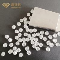China DEF colorem o diamante áspero crescido VVS de HPHT laboratório sem cortes CONTRA a claridade 3.0ct 5.0ct do SI à venda