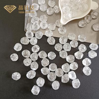 Cina Diamante sintetico ruvido bianco di carati HPHT del diamante sviluppato laboratorio 3-4 in vendita