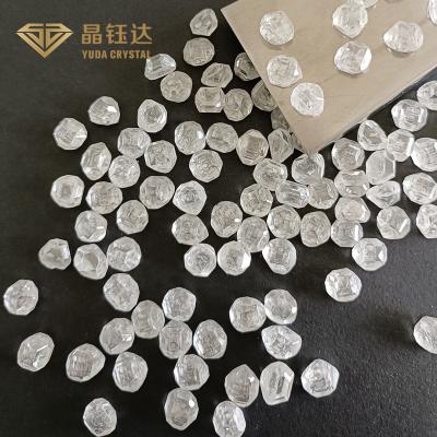 Cina Diamante sintetico ruvido bianco di carati HPHT del diamante sviluppato laboratorio 3-4 in vendita