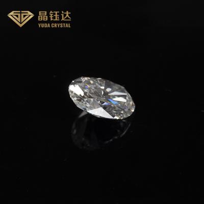 Cina 1.0 a 2.0ct HPHT Gia Diamante Laboratorio Cresciuto Bianco Forma Ovale Libera Taglio Raffinato in vendita