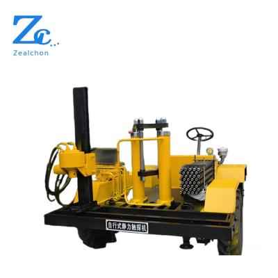 China Soil Hydraulic Wheel Track Static Cone CPtu Penetrotaion Tester for Cone Tip Resistance and Side Wall Friction for sale