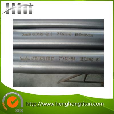 China HHT High Quality ASTM B861 Grade 12 Seamless Titanium Pipes/Tubes for sale