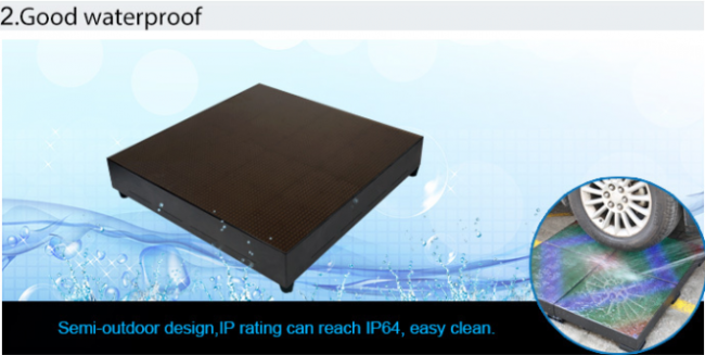 6.25 Mm Smd Digital Dance Floor Full Color , Stage Starlight Dance Floor For Outdoor 1