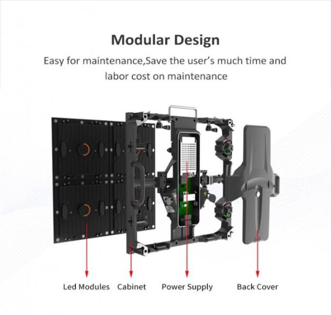 Stage Epistar P4 SMD3528 Rental LED Video Screen 512*512mm 2
