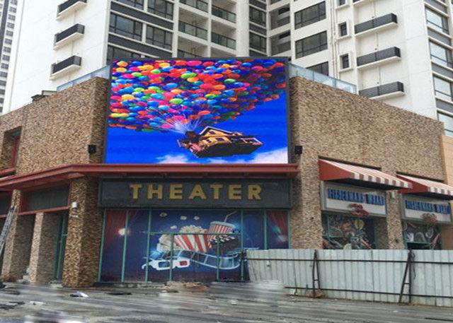 IP65 350W/m2 P10 1R1G1B 6000cd/Sqm Advertising LED Panels 1