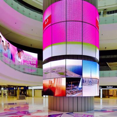 China Flexible installatie Advertentie LED-display Aanpasbare schermgrootte Te koop