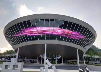 Cina Pubblicità Pannello di visualizzazione LED trasparente con struttura IP65 Dimensioni del modulo 500 mm x 500 mm in vendita