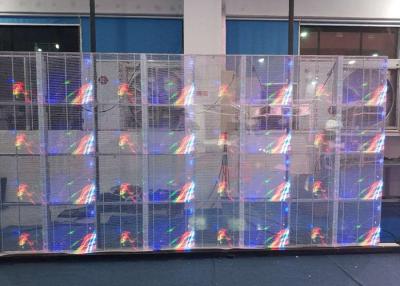 Cina esposizione di LED di vetro trasparente 4500cd, video ricerca di vetro della parete 1/14 in vendita