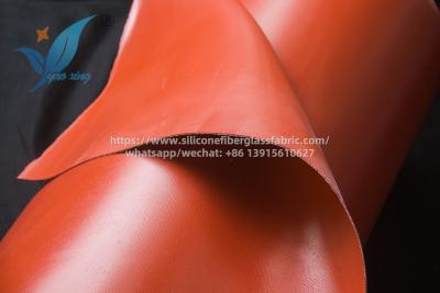 China Heavy Duty 1.5mm Fireproof Silicone Rubber Fabric Anti Aging for sale