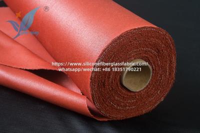 China Indumentaria per impianti petrolchimici in tessuto di fibra di vetro di silicone rosso for sale