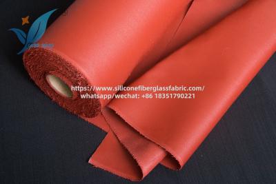 Cina Indumentaria per impianti petrolchimici in tessuto di fibra di vetro di silicone rosso in vendita