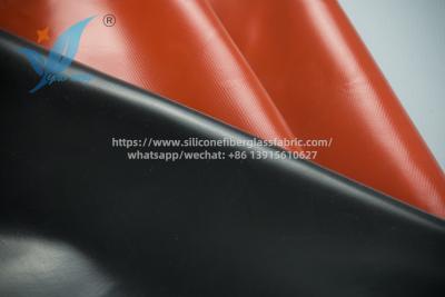 China 50m Silicone Coated Fiberglass Fabric Heat Resistant Industrial Grade for sale
