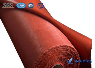 Cina Panno rivestito di silicone a prova di fuoco della vetroresina di 0.42mm tessuto saia in vendita