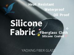 1.5mm Siliconen Gecoat Glasvezelweefsel Hittebestendig Satijnweefsel