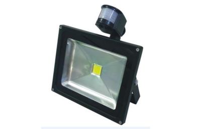 China Aluminum Durable Outdoor 50W Infrared PIR LED Floodlight Cool White 6000K for sale