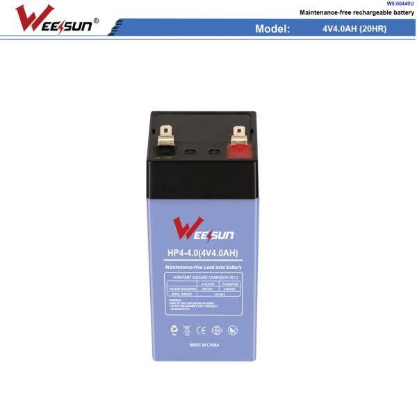Quality Rechargeable 4V Battery 2fm4 4v4ah 20hr For Electronic Scale Small Device for sale