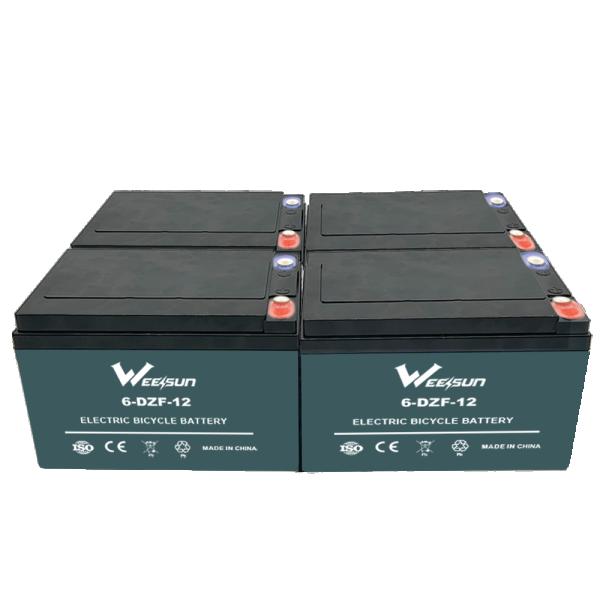 Quality Rechargeable Deep Cycle E Bike Battery 6 Dzm 12 12v12ah Battery for sale