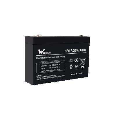 China Stable UPS Power Supply 6v Lead Acid Battery 3-FM-7 6v7ah 20hr for sale