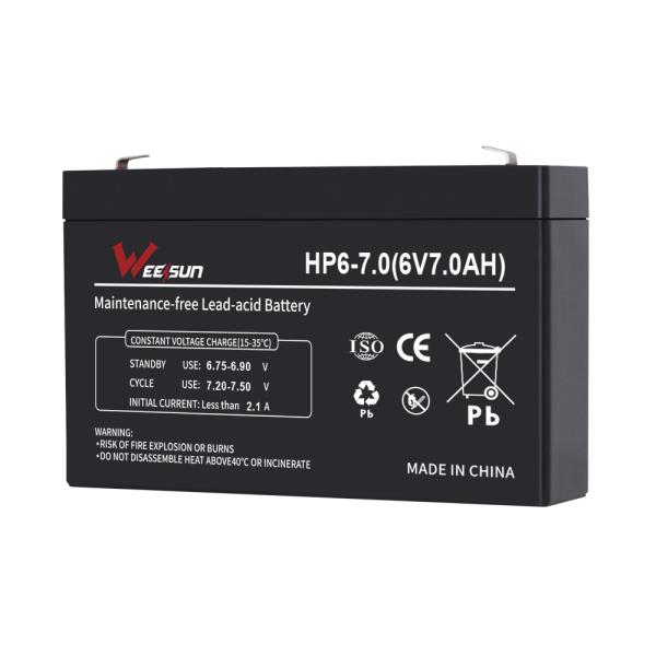 Quality Deep Cycle Solar LED Battery 6v 7ah For Security Systems Access Control Devices for sale