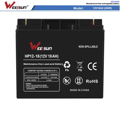 China Rechargeable Agm Deep Cycle Long Life Ups 12v 18ah 6 Fm 18 Battery for sale