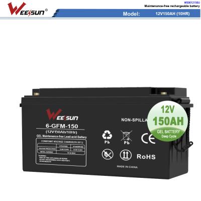China AGM Deep Cycle Storage Batteries 12v 150ah 200ah 250ah Gel Lead Acid Battery for sale