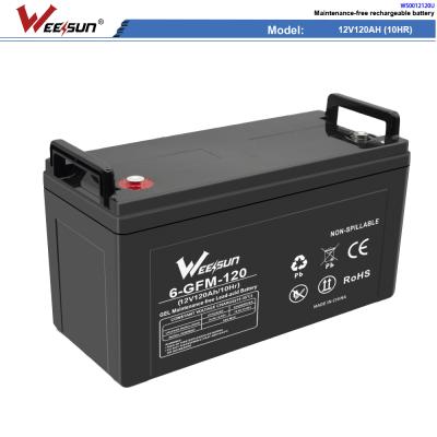 China 12v 120ah Felicity Gel Battery Rechargeable Solar Storage Battery for sale