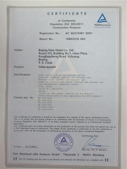 CE - Beijing Stars Stone Co., Ltd