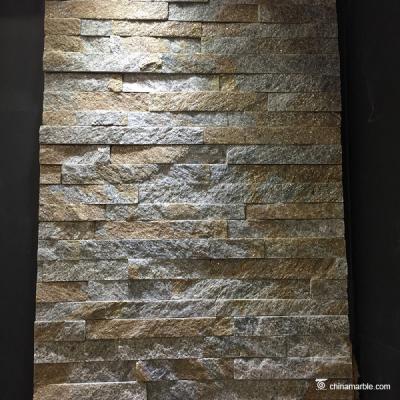 Cina I mini pannelli di pietra coltivati quarzite/hanno impilato i pannelli di parete di pietra per la decorazione in vendita
