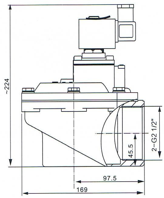 SCG353A051 2 1/2'' ASCO Type Diaphragm Valve