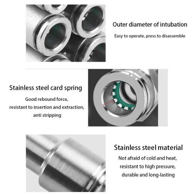 Cina SMC KQG2U04-00 Fittings pneumatici in acciaio inossidabile con connettore rapido a forma di U in vendita