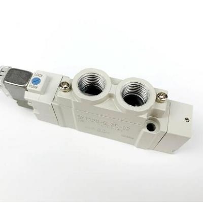 China SY7120-5LZD-C4 Pneumatic Solenoid Valve SMC One-touch Fitting Port Size Ø4 DC24V 2 Position Single for sale