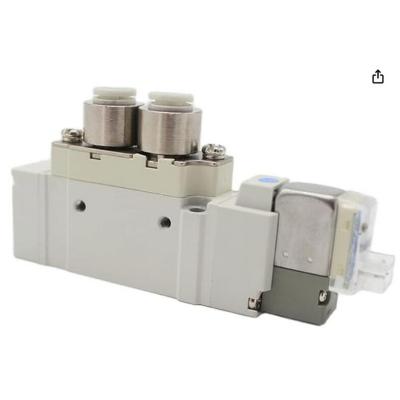 China SY5320-6LZD-01 SMC Solenoid Valve 3 Position Closed Center DC12V Port Size 1/8 for sale
