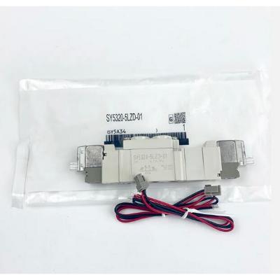 China SMC SY5220-5LZD-01 DC24V Port Size 1/8 Pneumatic Solenoid Valve Thread Piping 2 Position Double for sale