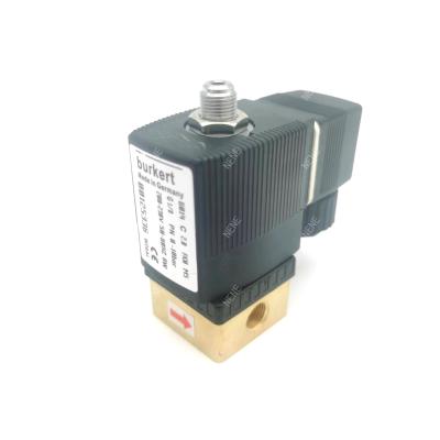 China 00126143 AC24V 6014C Normally Closed BURKERT Solenoid Valve G1/4 2.5 Flow Hole 8W Brass Valve Body for sale